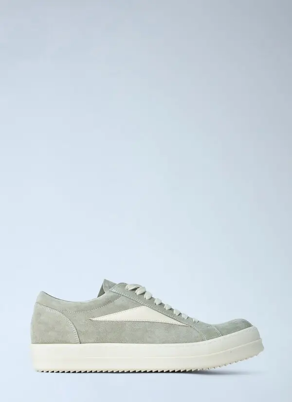 Rick Owens Low Top Suede Sneakers - Gray