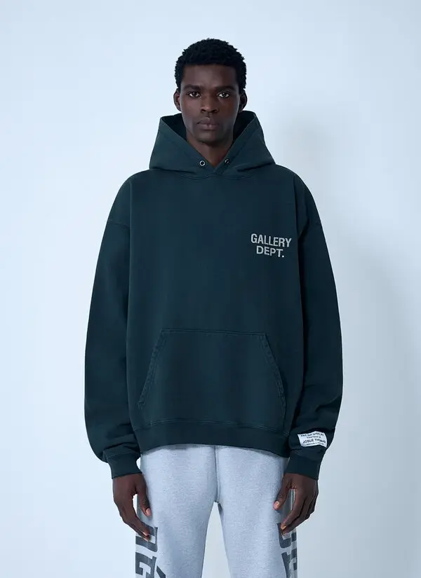 GALLERY DEPT. 90s Hooded Sweatshirt With Logo Motif