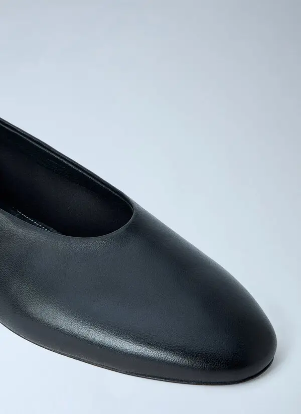 TOTEME Slip Nappa Ballerinas - Black