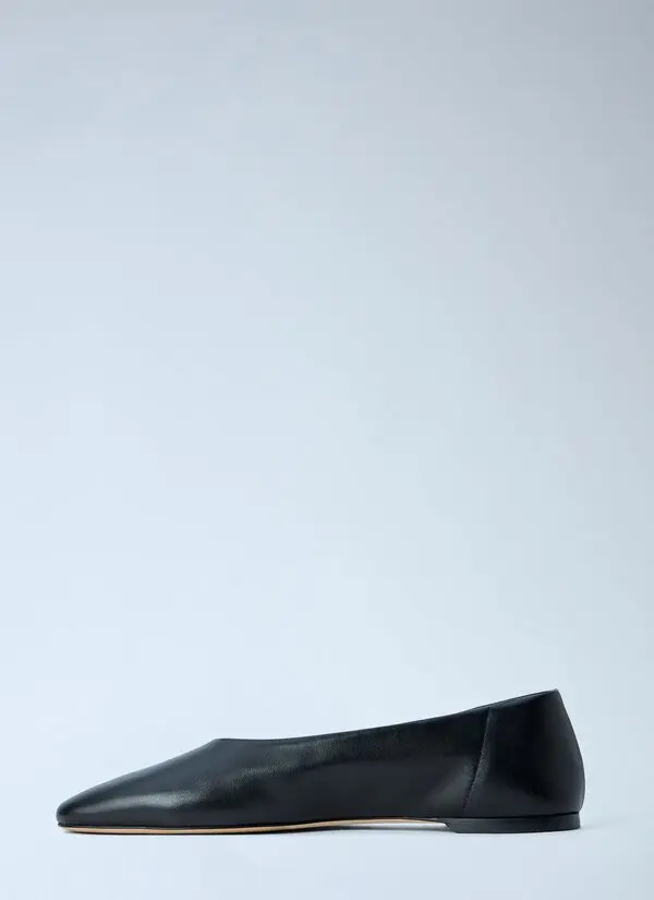 TOTEME Slip Nappa Ballerinas - Black