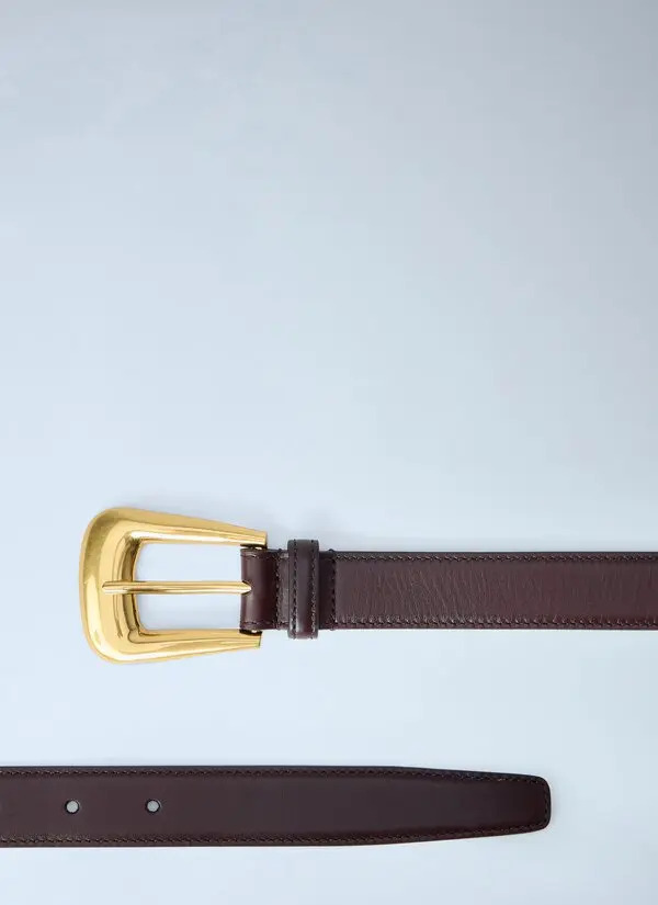 Saint Laurent Folk Buckle Belt