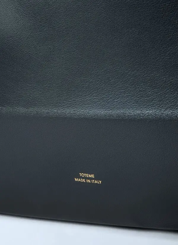 TOTEME Large Leather Tote Bag - Black