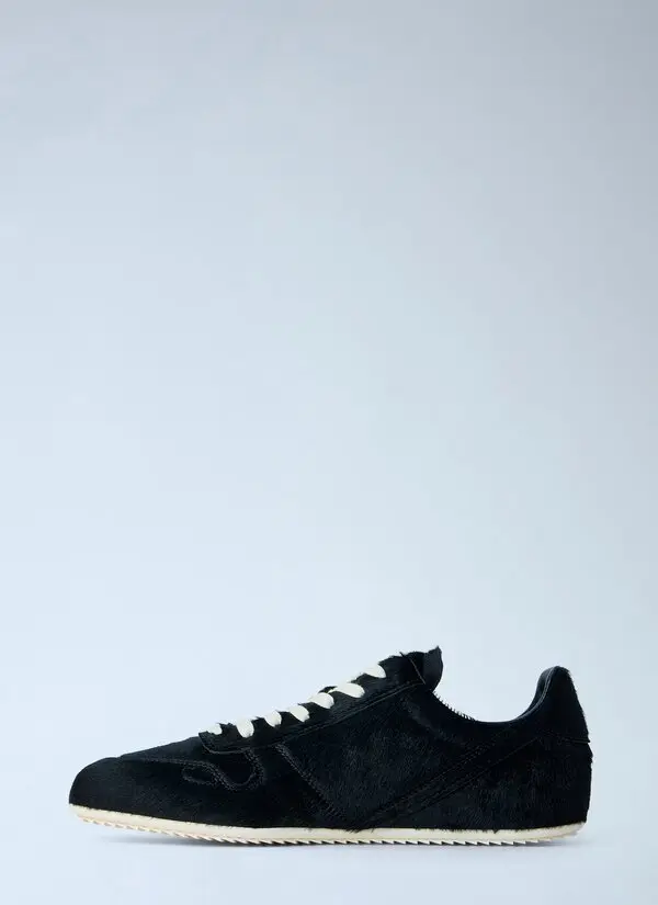 Rick Owens Leather Lace-up Sneakers
