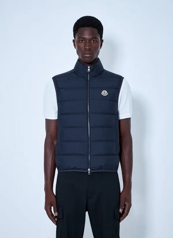 Moncler Contrin Down Gilet - Blue