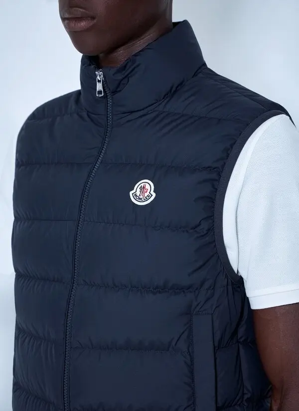 Moncler Contrin Down Gilet - Blue