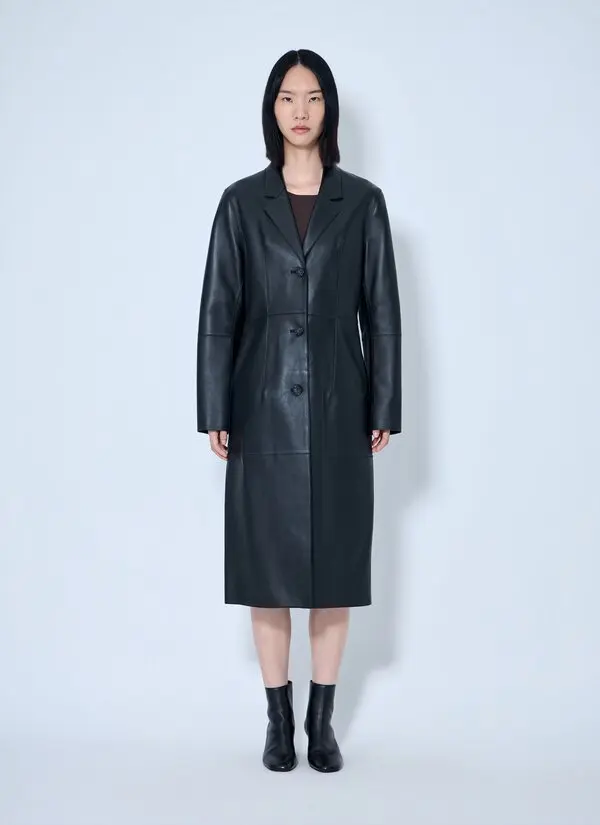 TOTEME Slim Leather Coat