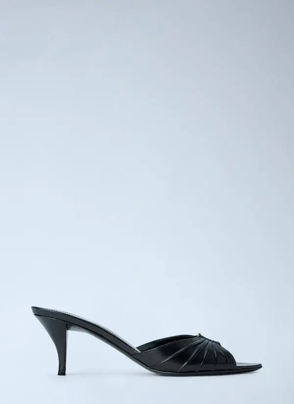Saint Laurent Babylone" Heeled Mules - Black