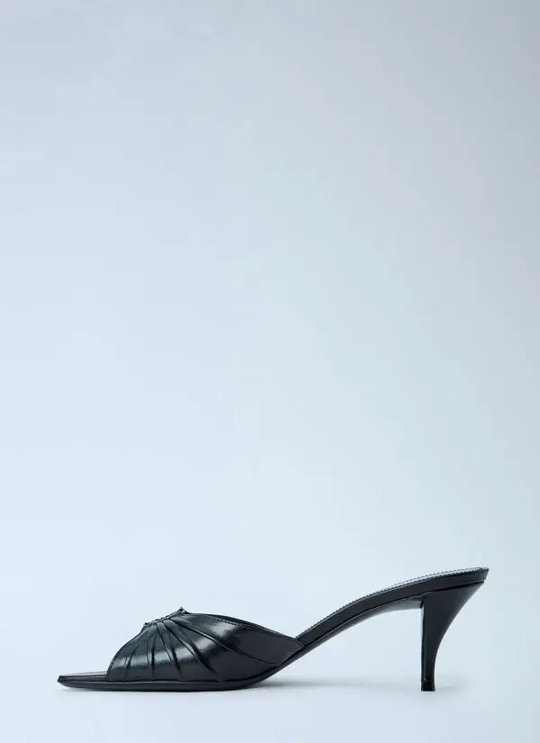 Saint Laurent Babylone" Heeled Mules - Black