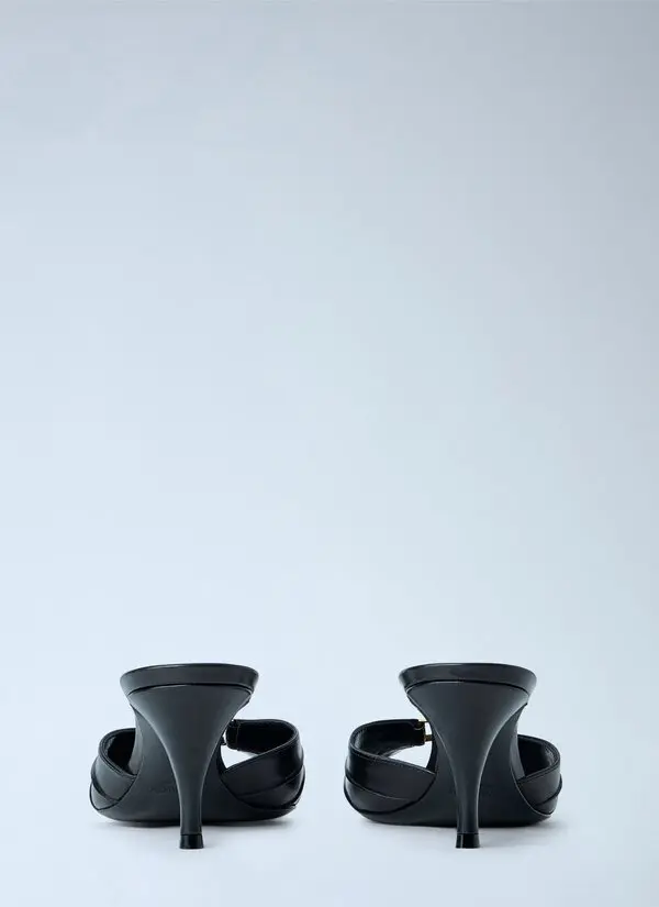 Saint Laurent Babylone" Heeled Mules - Black