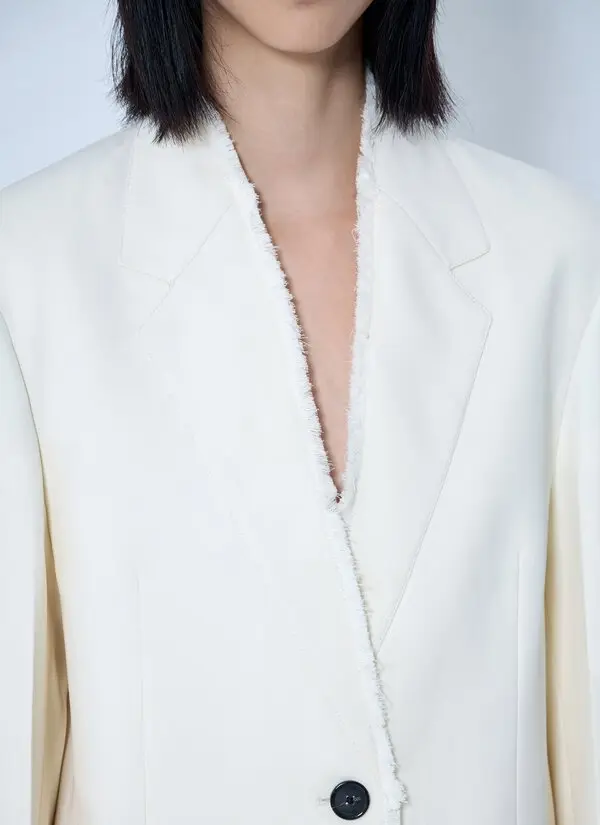 TOTEME Raw Lapel Blazer - Multicolor