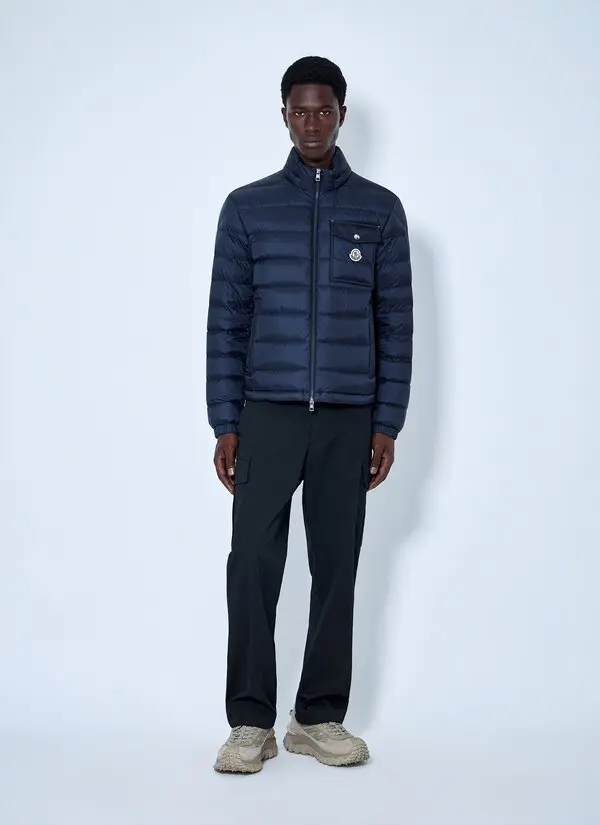 Moncler Verith Hooded Short Down Jacket - Blue