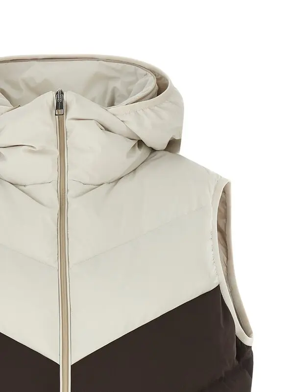 Kiton Chevron Quilted Padded Vest - Multicolor