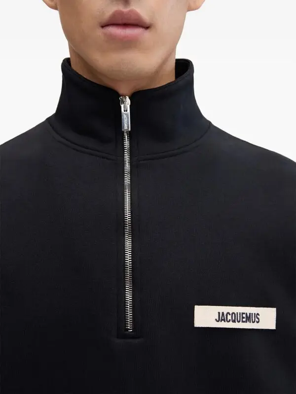 Jacquemus Half-zip Sweatshirt - Black