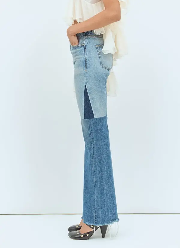 Chloé Flared Patchwork Jeans
