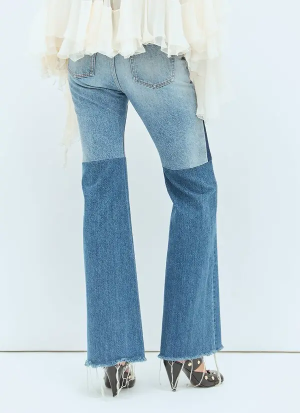 Chloé Flared Patchwork Jeans