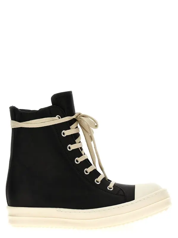 Rick Owens Sneaks" Leather High Top Sneakers - Multicolor