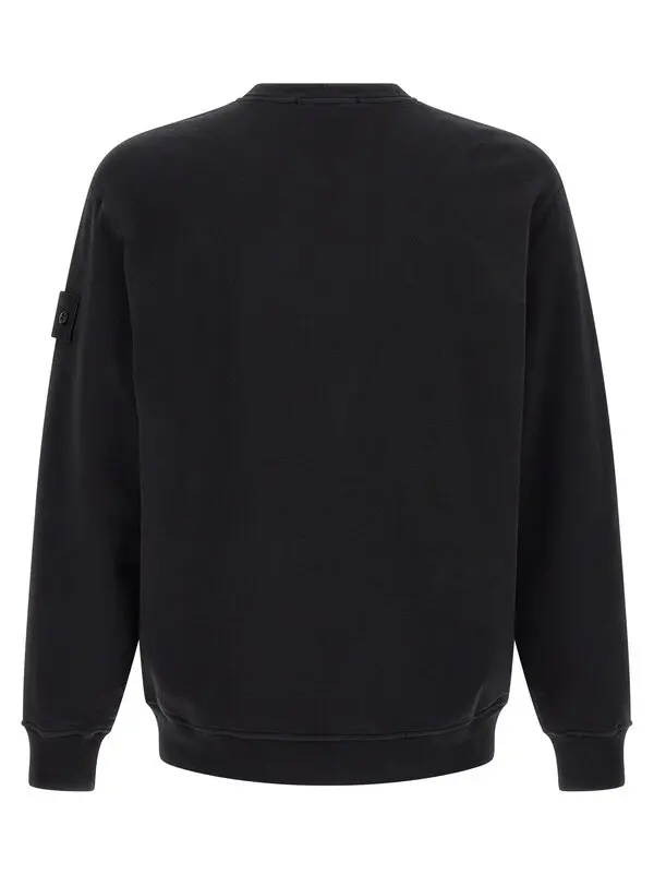 Stone Island Ghost Badge Sweatshirt - Black
