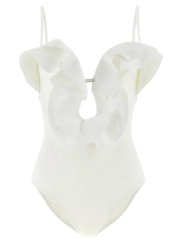Zimmermann Solstice One-piece Swimsuit - White