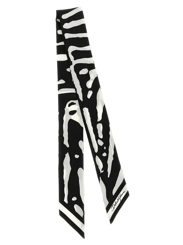 Dolce & Gabbana Zebra Print Scarf - Multicolor