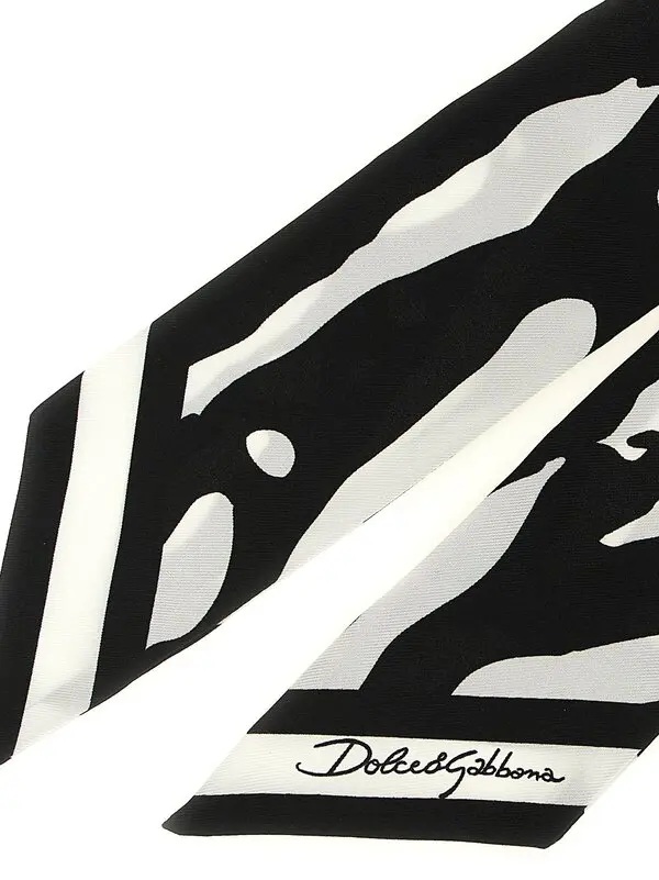 Dolce & Gabbana Zebra Print Scarf