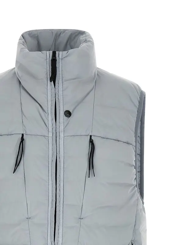 Stone Island Padded Vest With High Neck - Gray