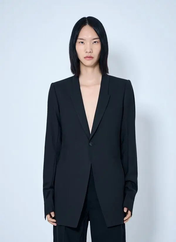 Rick Owens Single-breasted Soft Blazer - Black