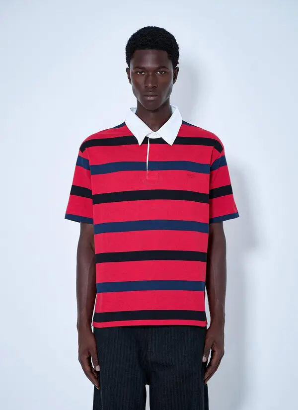 Prada Short-sleeved Cotton Polo Shirt - Red