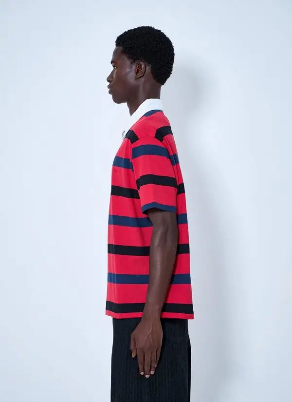 Prada Short-sleeved Cotton Polo Shirt - Red