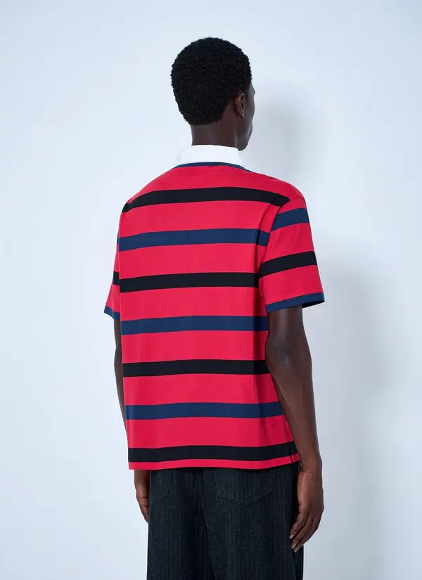 Prada Short-sleeved Cotton Polo Shirt - Red