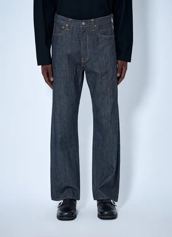 Visvim Social Sculpture 01 Wide Mud Jeans - Blue