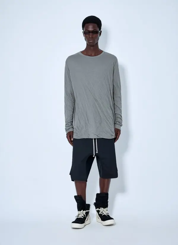 Rick Owens Basket Swingers Heavy Poplin Shorts - Black
