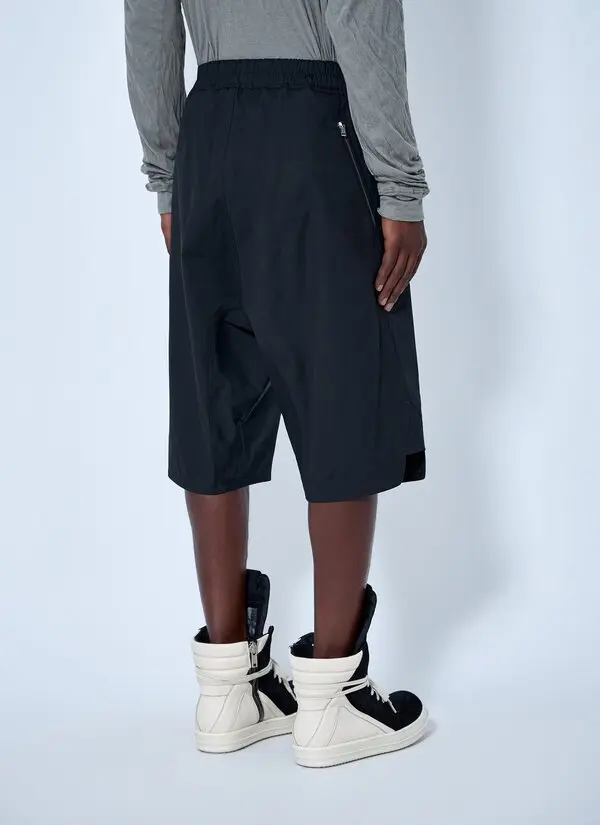 Rick Owens Basket Swingers Heavy Poplin Shorts - Black