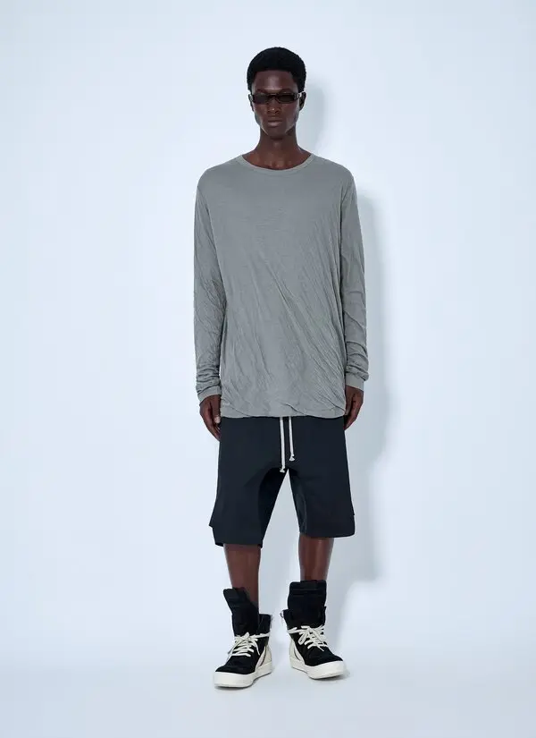 Rick Owens Basket Swingers Heavy Poplin Shorts - Black