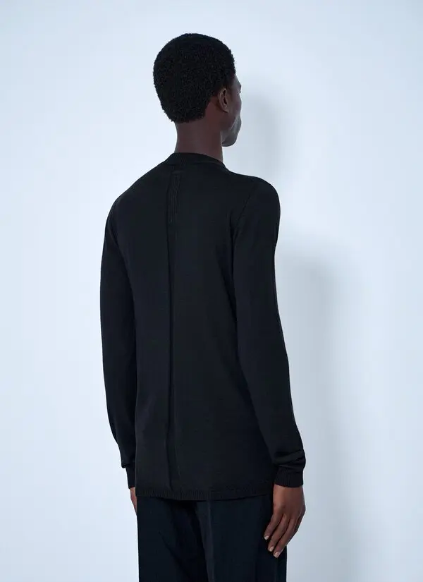 Rick Owens Fine Knit Crewneck Sweater - Black