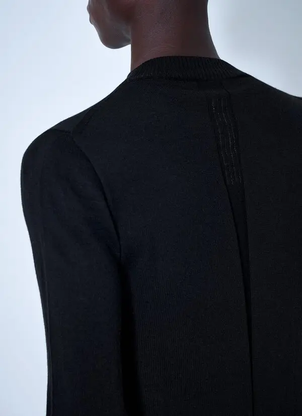 Rick Owens Fine Knit Crewneck Sweater - Black