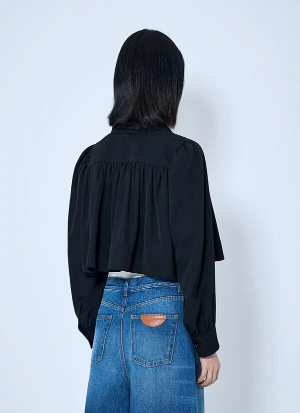 Chloé Gathered Cropped Jacket