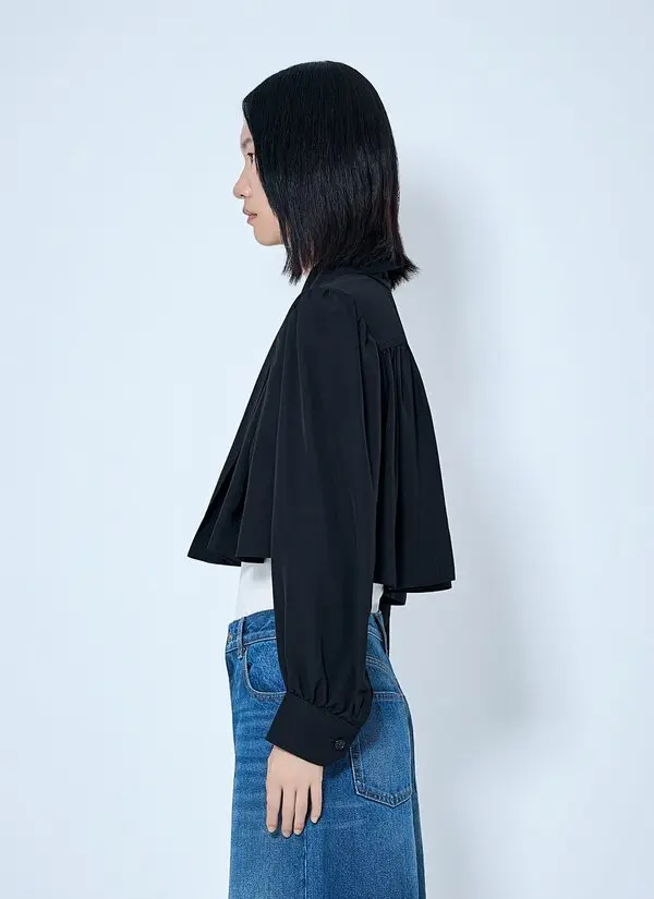 Chloé Gathered Cropped Jacket