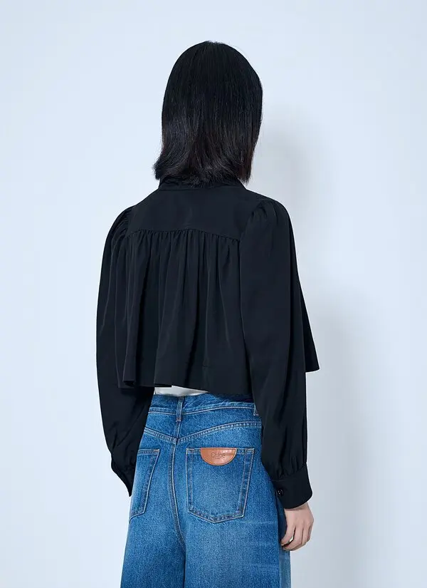 Chloé Gathered Cropped Jacket