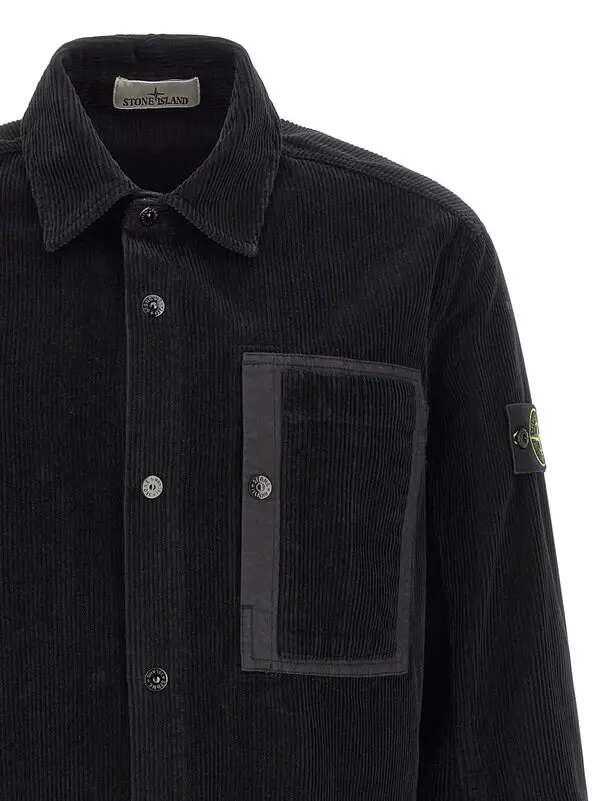 Stone Island 1200016' Overshirt - Black