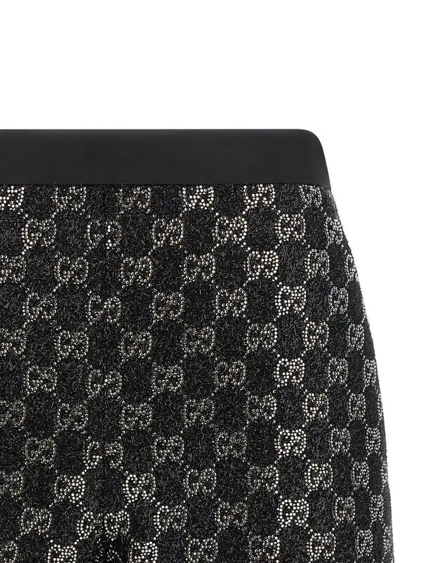 Gucci Gg Lamé Tweed Shorts