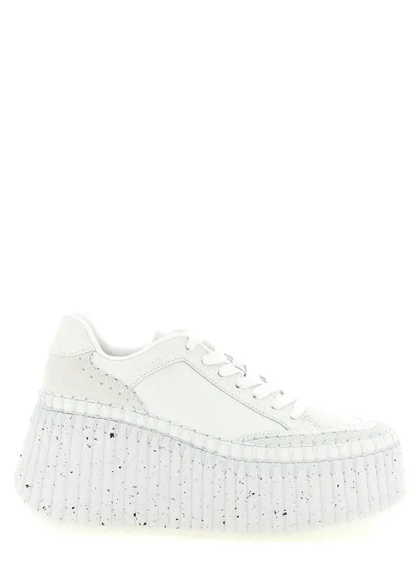 Chloé Nama Wedge Sneakers - White