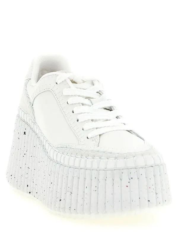 Chloé Nama Wedge Sneakers - White