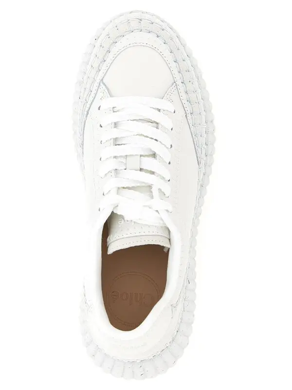 Chloé Nama Wedge Sneakers - White