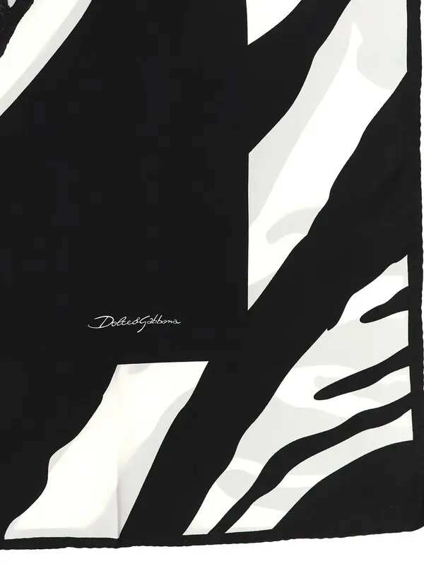 Dolce & Gabbana Zebra Print Scarf