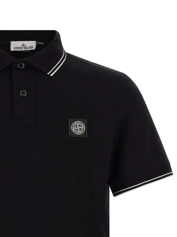 Stone Island 2200010' Polo Shirt - Black