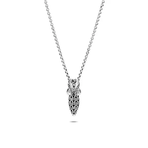John Hardy Asli Link Pendant Necklace With Blue Sapphire