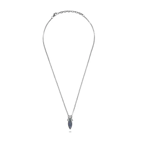 John Hardy Asli Link Pendant Necklace With Blue Sapphire