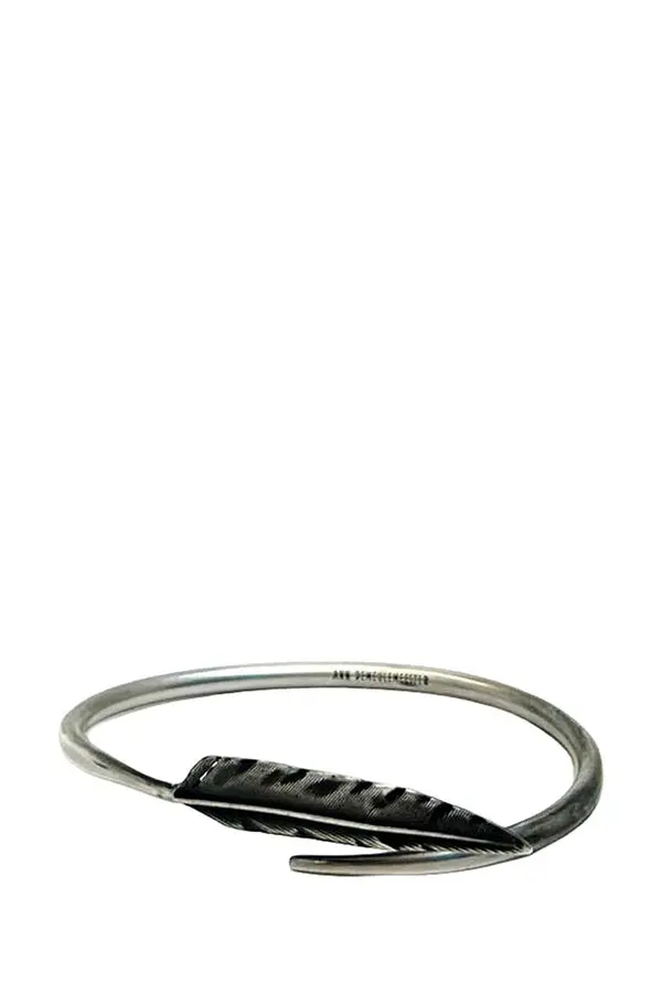 ANN DEMEULEMEESTER Dagvin Feather Bracelet - Silver
