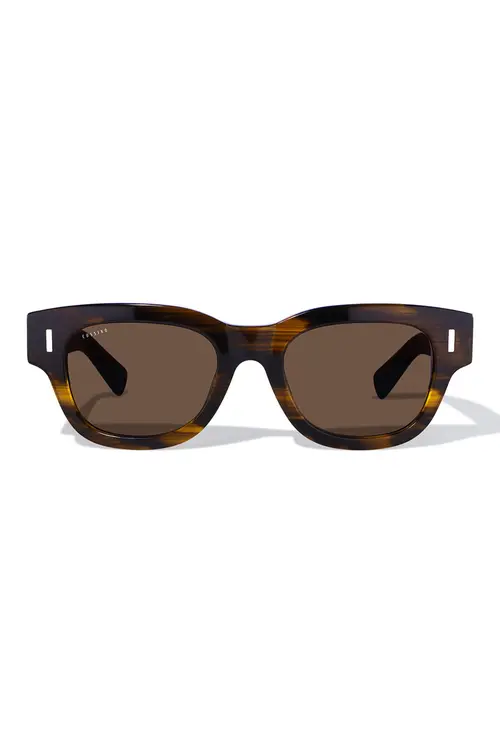 COSSINO Viola 49mm Flat Top Acetate Sunglasses - Tortoiseshell