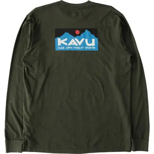 KAVU Etch Art Long-sleeve T-shirt - Rosin